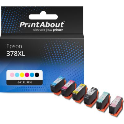 Huismerk Epson 378XL Inktcartridge 6-kleuren (C13T37984010) Multipack ...