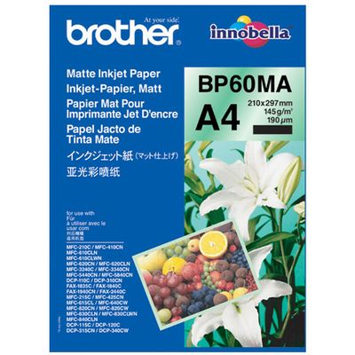 Brother BP60MA Matte Inkjet A4 145 gram Fotopapier kopen? | PrintAbout